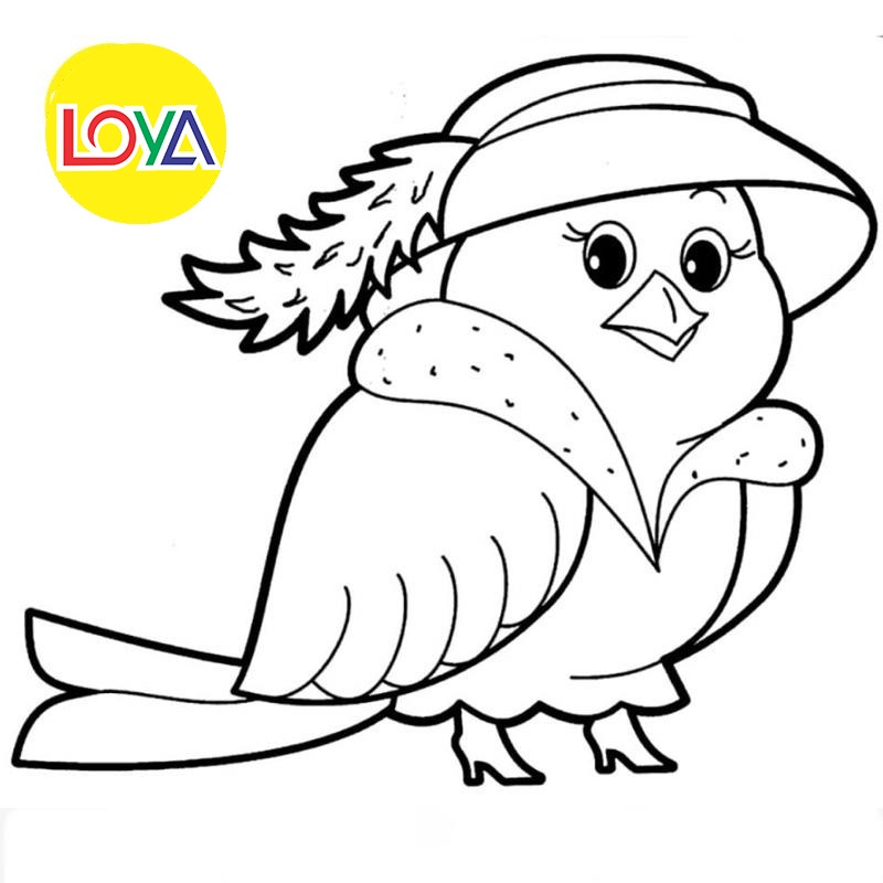 Coloring Pages Set of 50 Birds - Set of 50 A4 A5 Coloring Pages for Wax ...