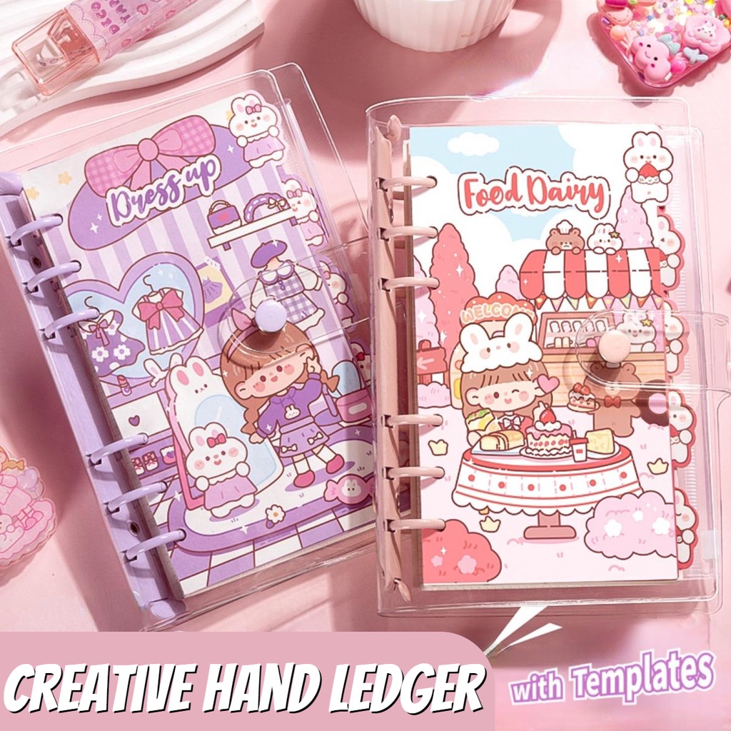 Diary Loose-leaf Hand Ledger Gift Set Detachable Binder Notebook ...