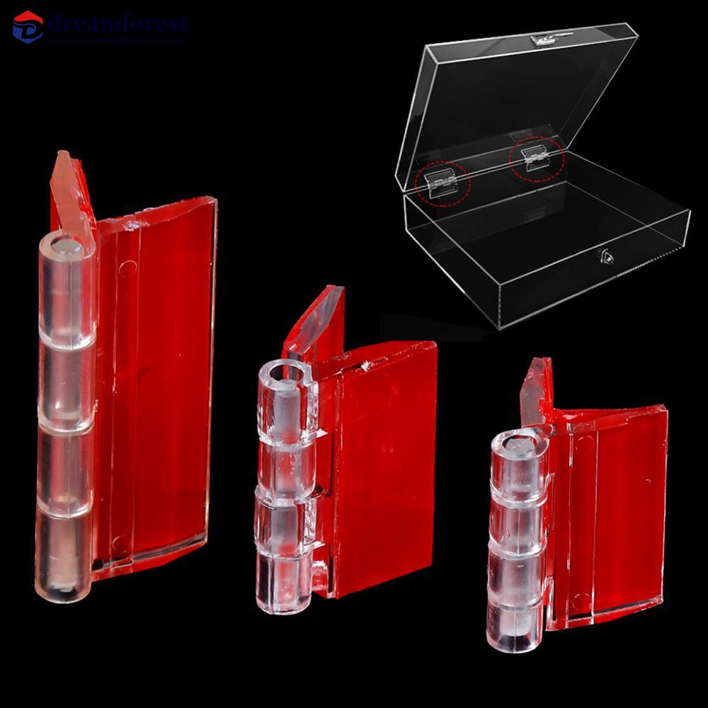 DREAMFOREST 10Pcs Self-adhesive Transparent Plastic Folding Hinges ...