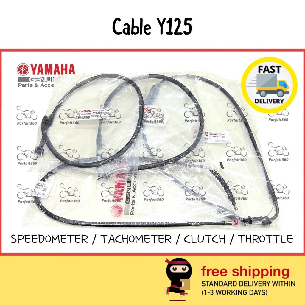 Y125ZR Cable Speedometer (5BU-H3550) Tachometer RPM (5XK-H3560) Clutch ...