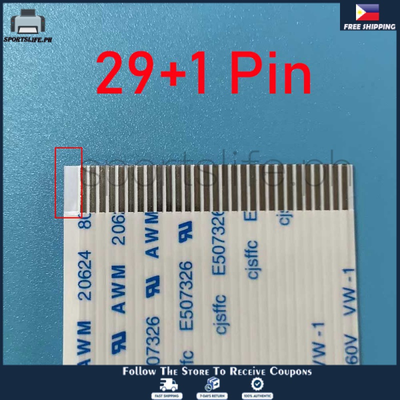 10pcs XP600 DX11TX800 29pin 29+1pin 30pin 40cm 29pins to 30pins FFC ...