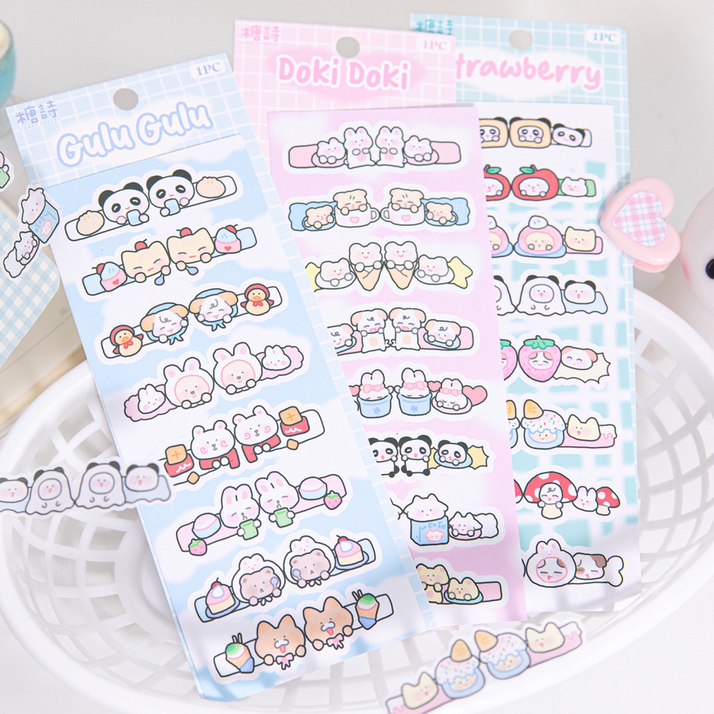 Cdaily|Cute Index Stickers Key Marking Stickers Cartoon Cute Pet Label ...