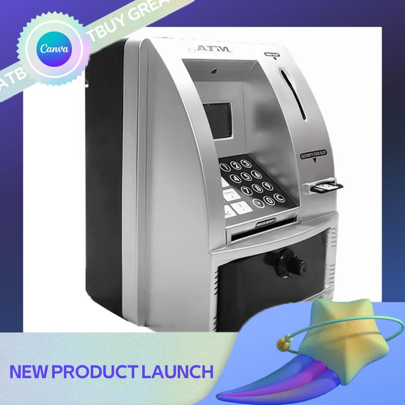 greatbuy Money Boxes Voice ATM Machine to Teach Children Money ...