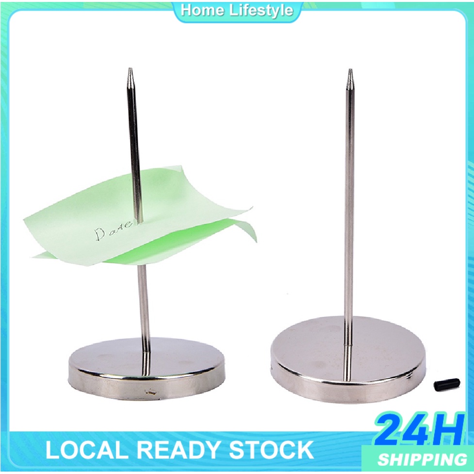 Stainless Steel Straight Rod Paper Memo Holder Spike Stick For Bill ...
