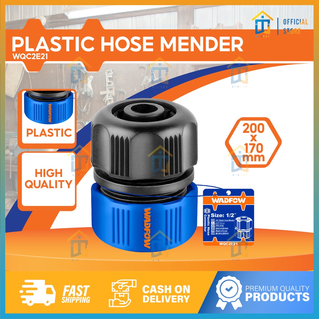 Wintop 1/2" Inch Plastic Garden Hose Mender Garden Connector Hose ...