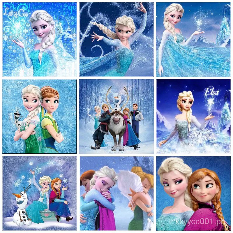 Disney Classical Movie Frozen Poster and Prints Anna Princess Elsa Snow ...