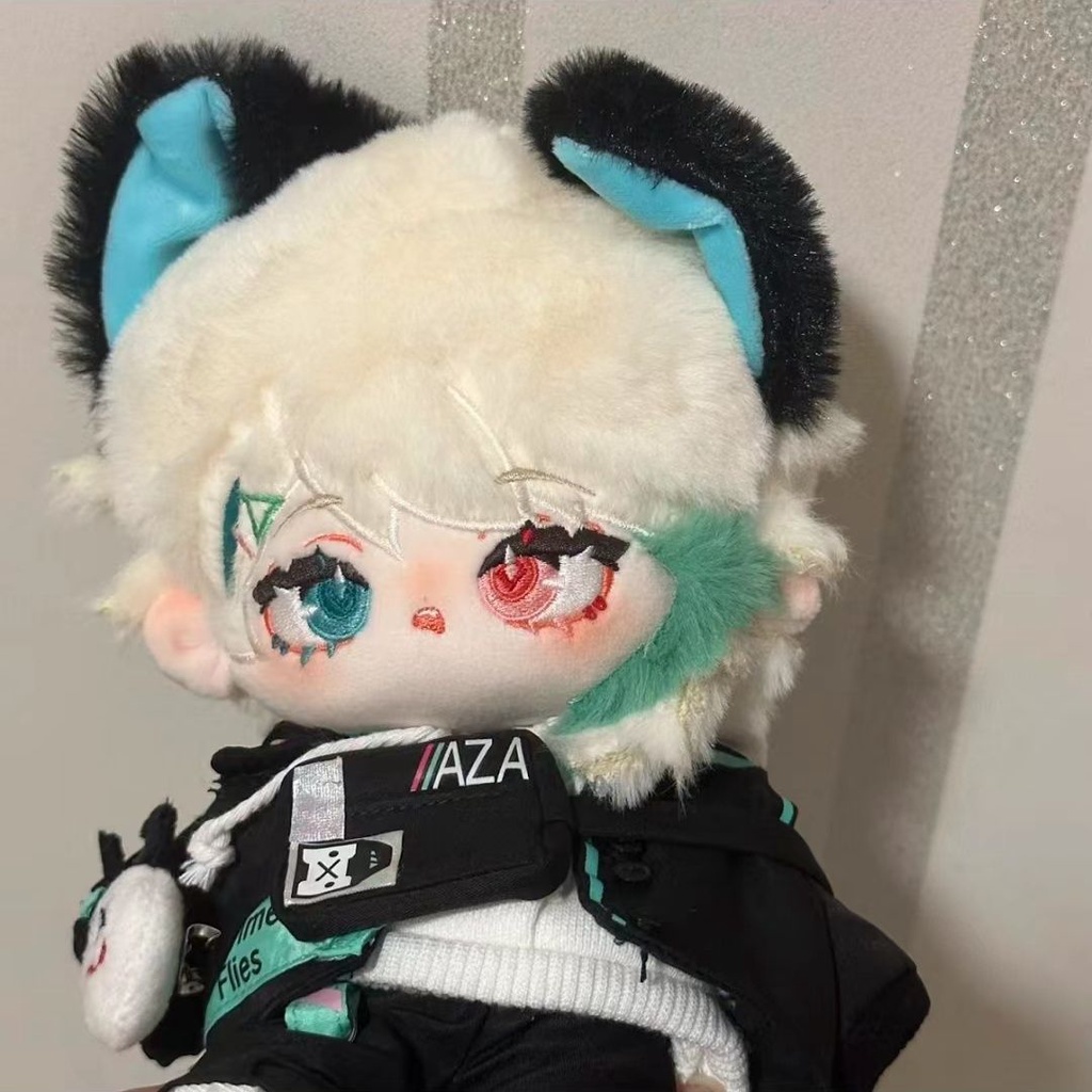 20CM Doll Vtuber Aza Plushie Plush Doll Cotton Clothes Change Clothes ...
