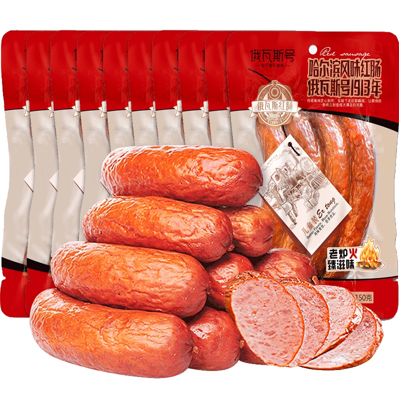 The meat content is ≥ 90%, and the Owass Harbin red sausage 150g ...