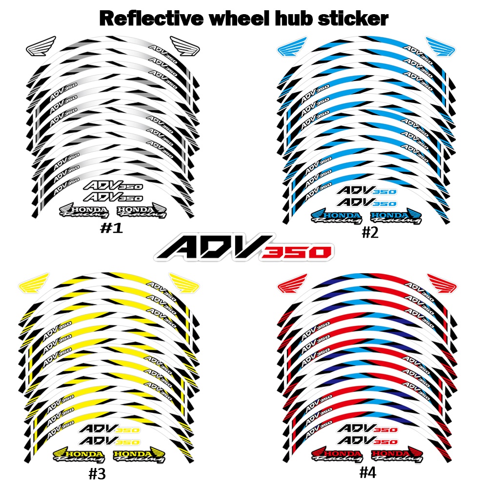 For Honda ADV 350 2022 2023 Vario Decals Sticker Front 15'' Rear 14 ...