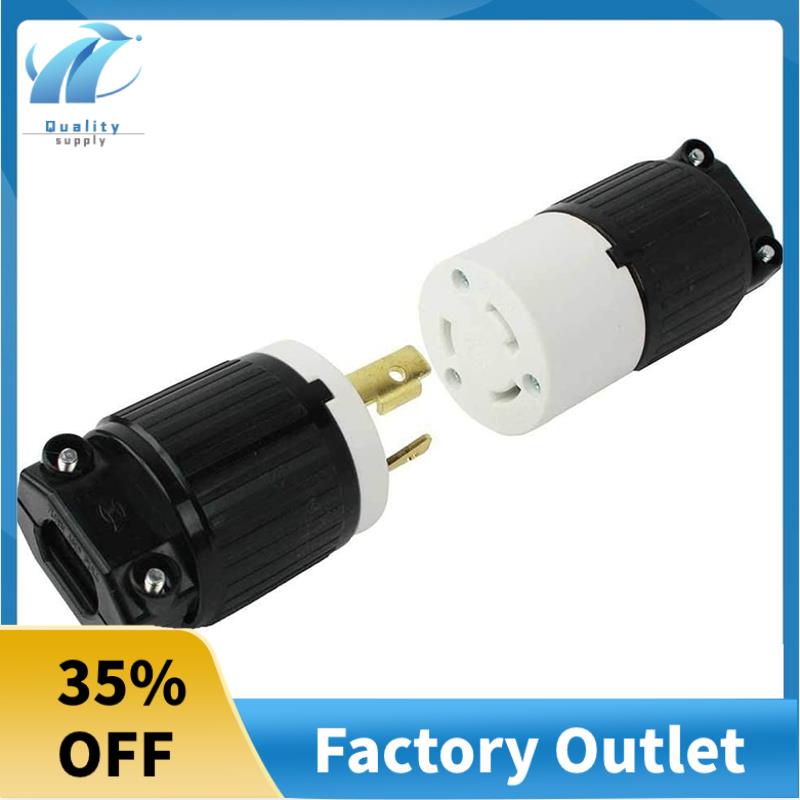 Superb Black Power Plug KIT Plastic Power Plug KIT 30 Amp 250 Volt Male ...