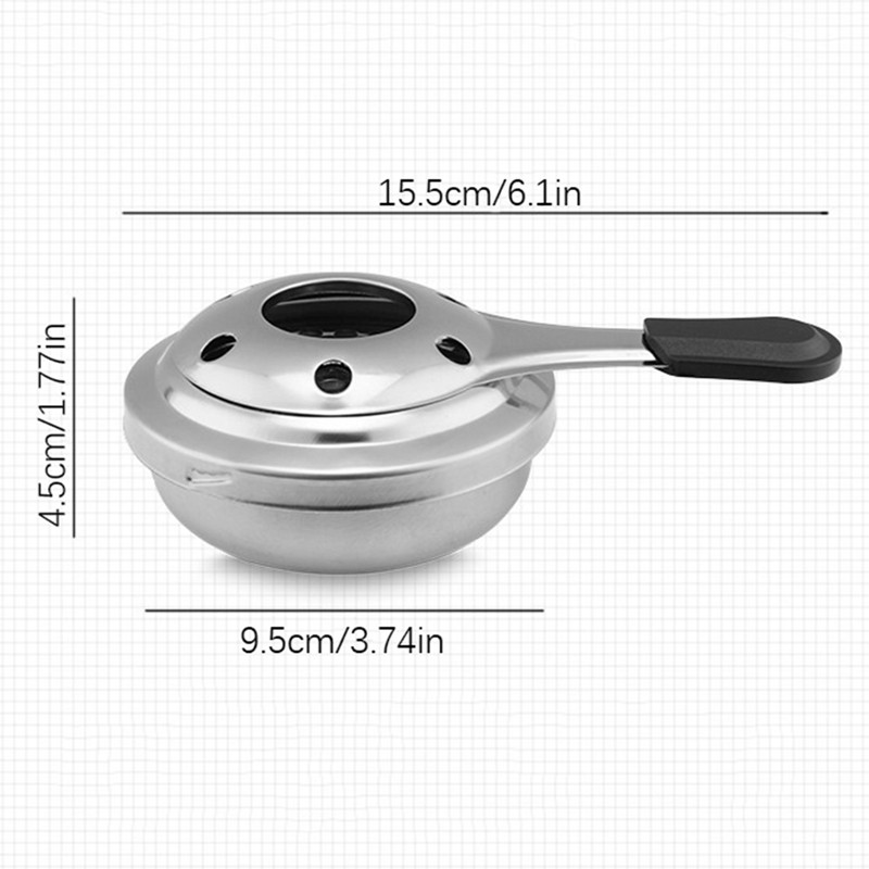 Stainless Steel Fondue Burner Alcohol Stove Burner Portable Mini Fondue ...
