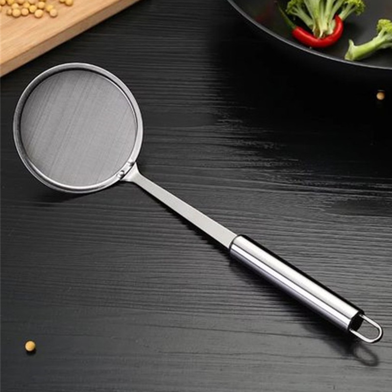 Stainless Steel Skimmer Fat Oil Fat Skimmer Spoon Kitchen Tools Cooking ...