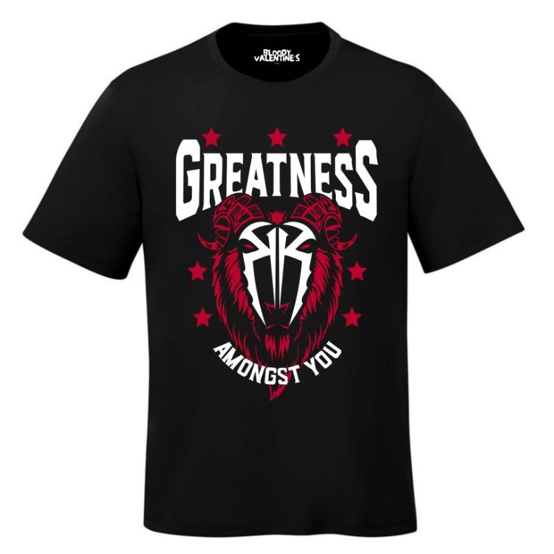 WWE Roman Reigns Greatness Amongst You T-Shirt / Kaos Wrestling Murah ...