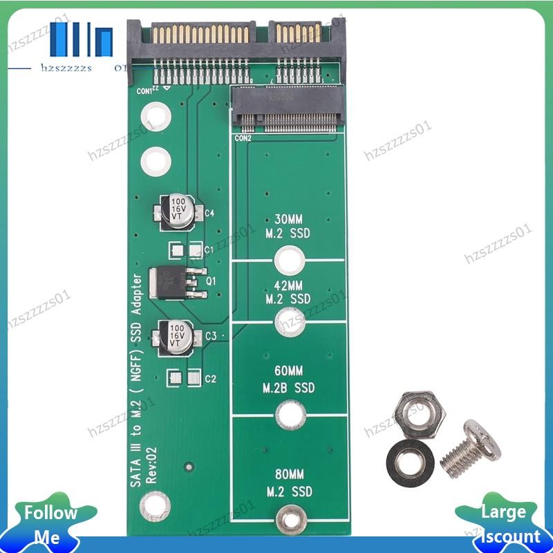 『hzszzzzs01』Ngff ( M2 ) Ssd To 2.5 inch Sata Adapter M.2 Ngff Ssd To ...