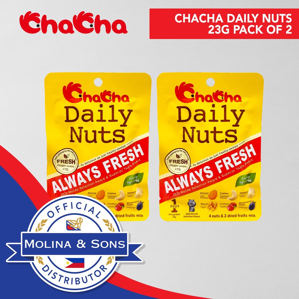 CHACHA DAILY NUTS 23G PACK OF 2 | Shopee Philippines