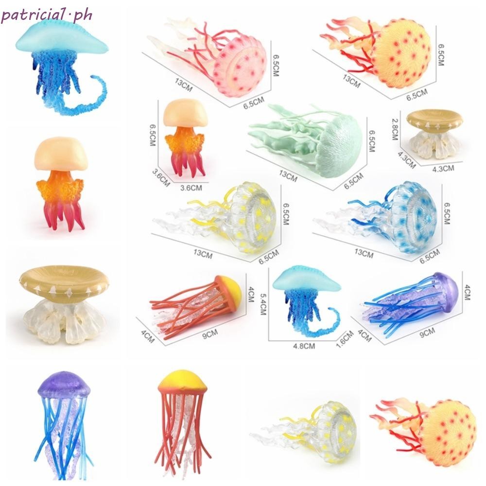 PATRICIA Ocean Animal Figurine, Marine Animals Lifelike Jellyfish ...