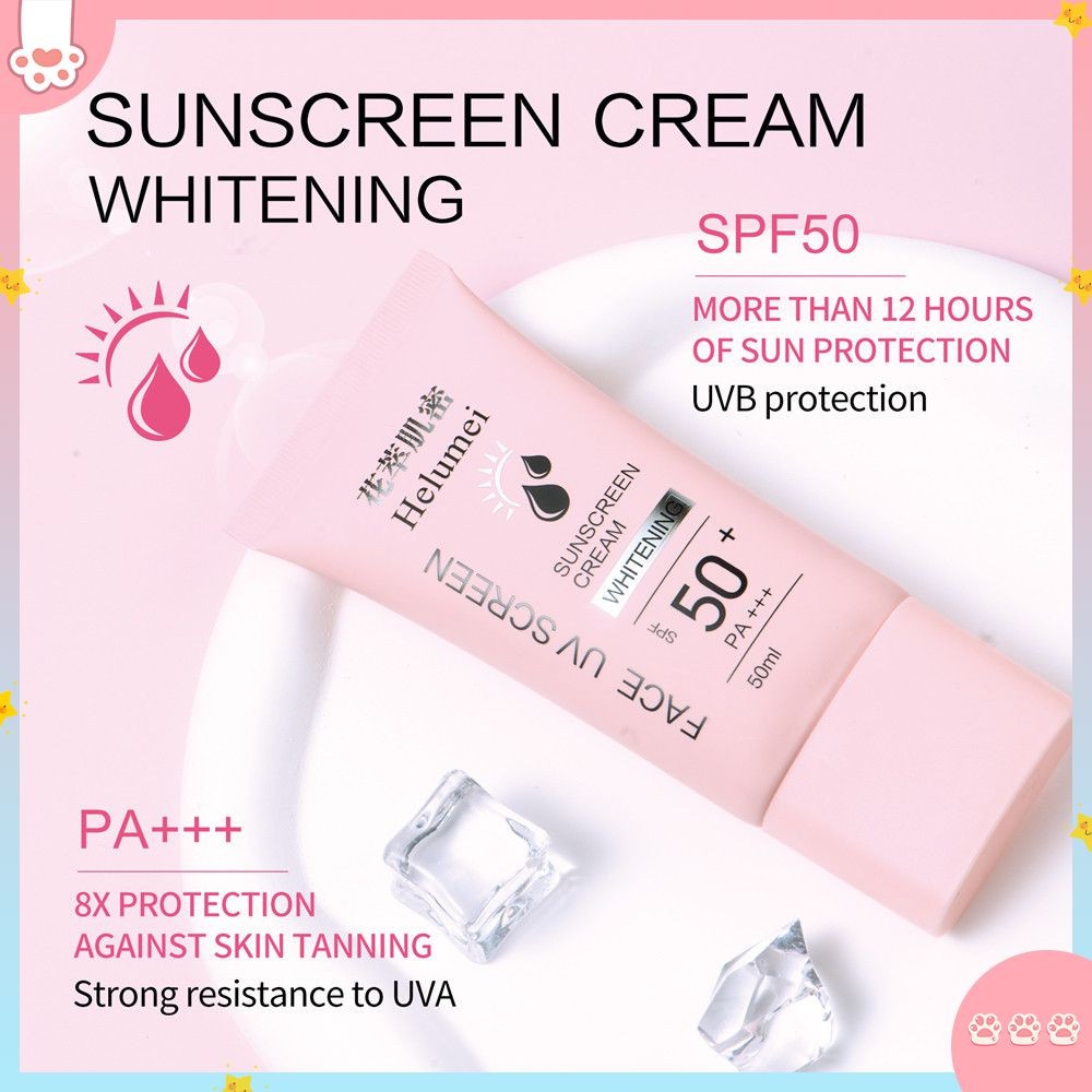 COD COD Helumei Sunscreen Spf 50 Sun Treatment Uv Clear Skin Sunscreen ...