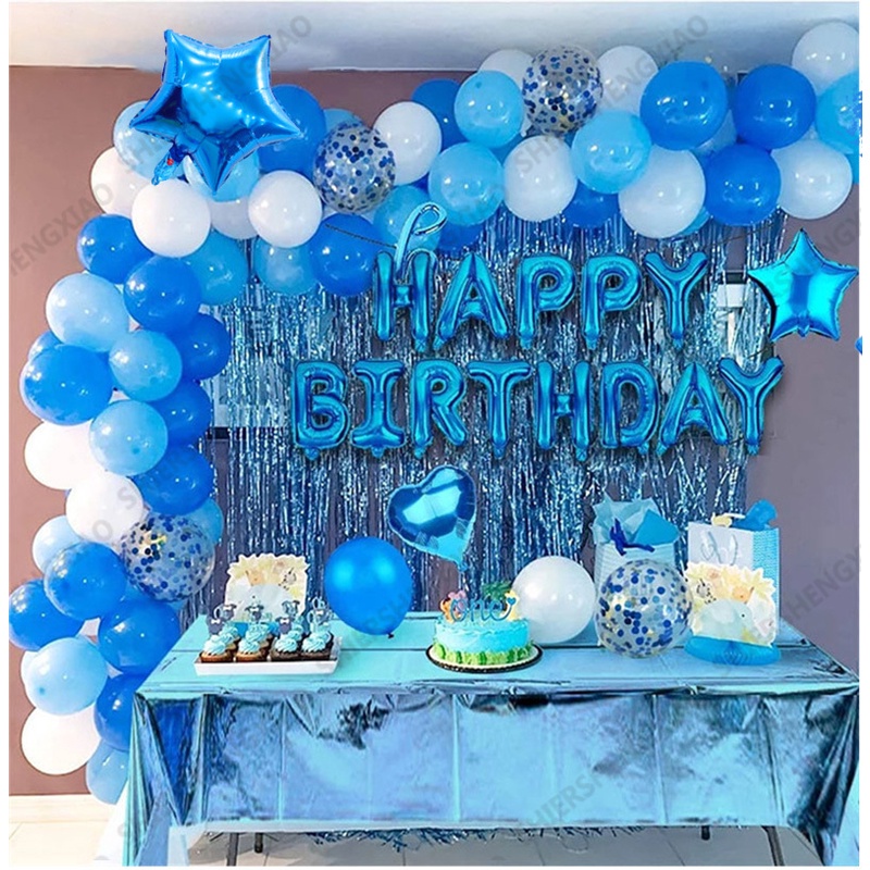 75pcs Kids Birthday Party Balloon Set Decoration 18 Inch Pentagram ...