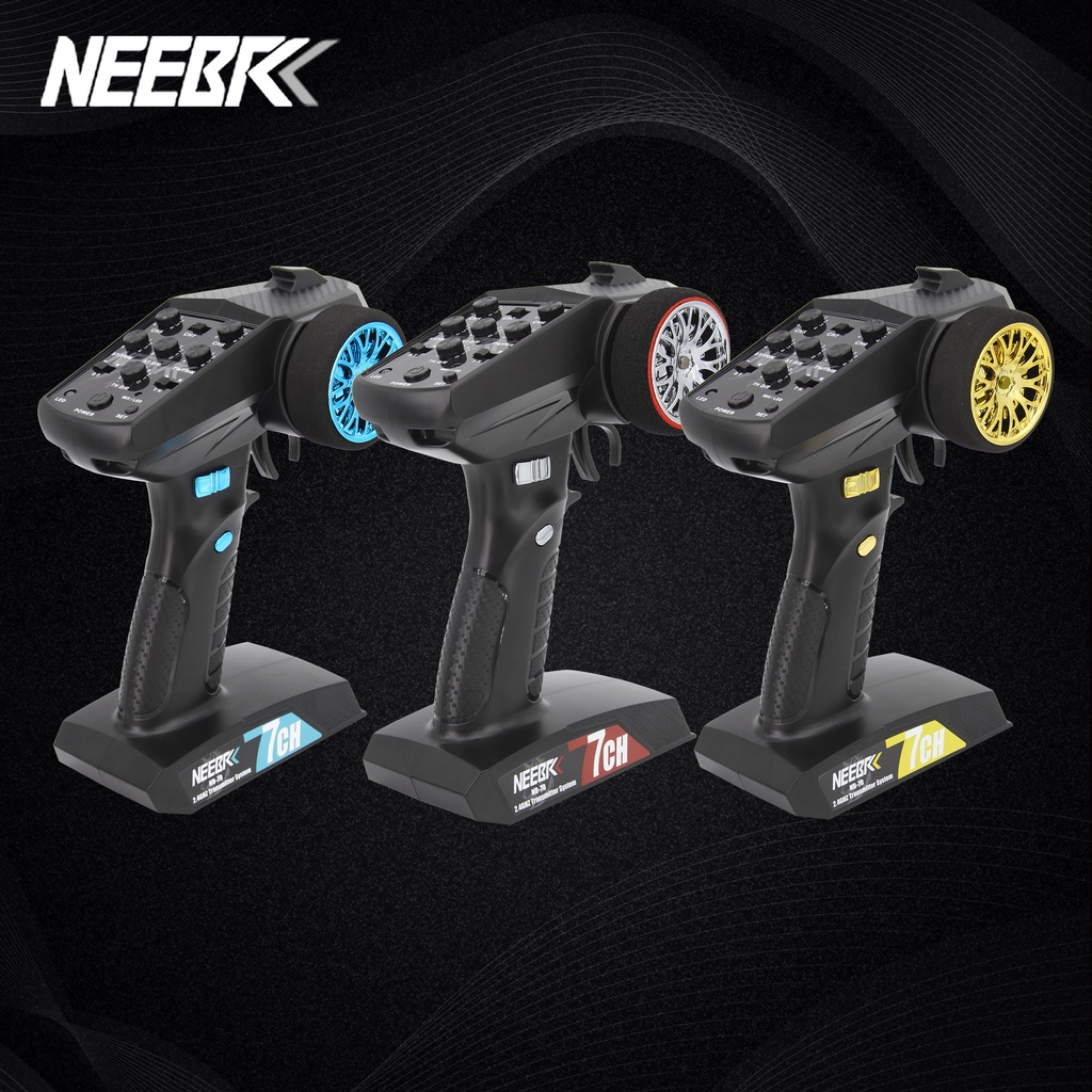 NEEBRC 2.4GHZ 7CH Transmitter Radio System Transmitter Remote Control ...