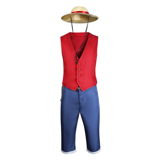 One Piece Luffy Cosplay Costume Outfits Halloween Carnival Suit ...