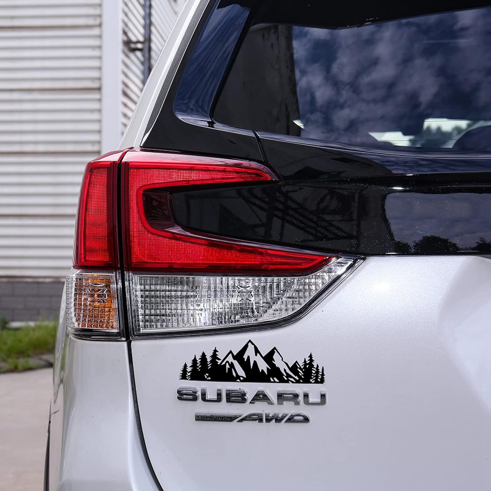 Viny Car l Mountain Decal, Subaru Forester Tree Sticker for car/Truck ...