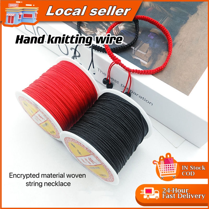 50m 0.8mm Wax line beaded rope nylon rope DIY jewelry accessories jade ...