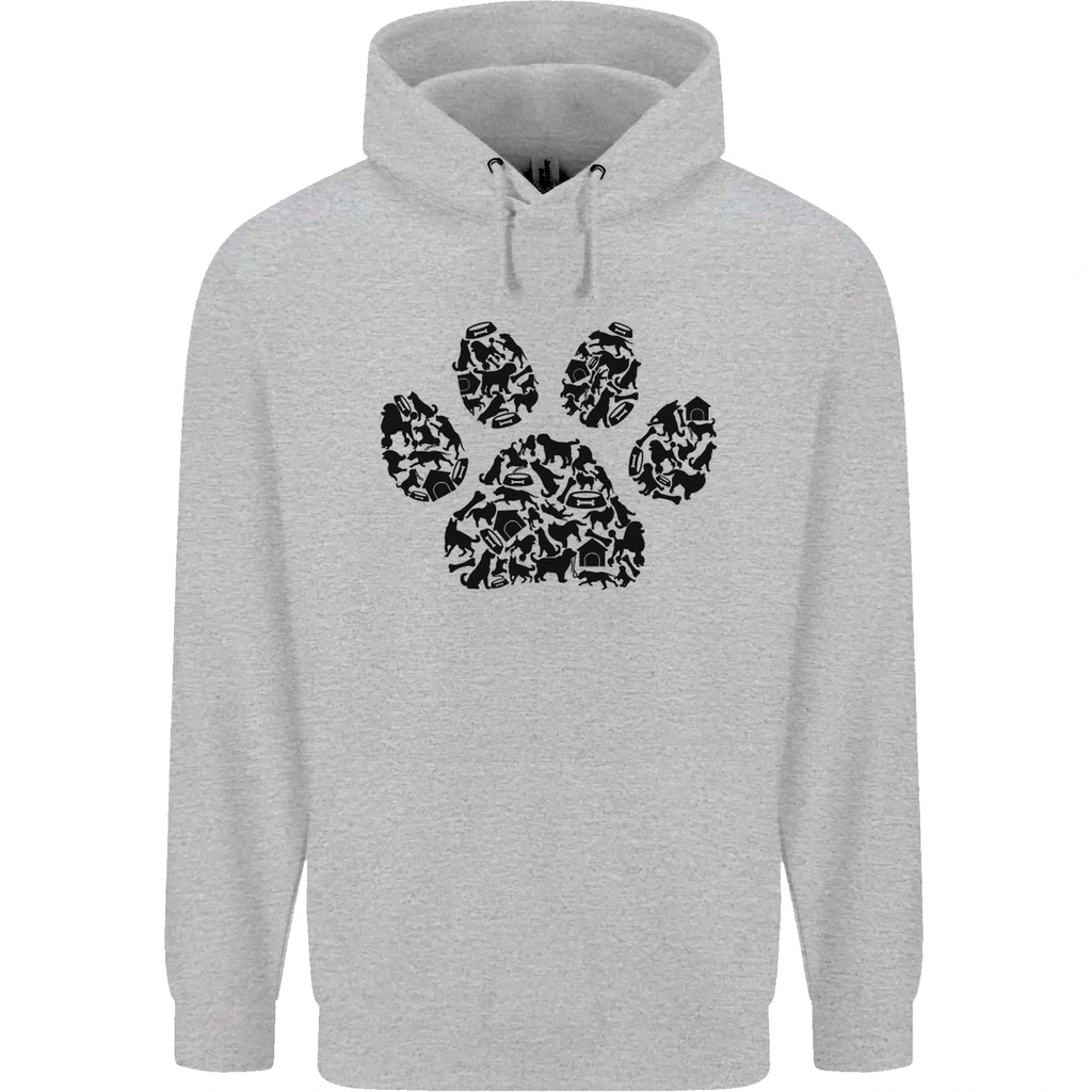 Dog Paw Word Art Mens 80 Hoodie | Shopee Philippines