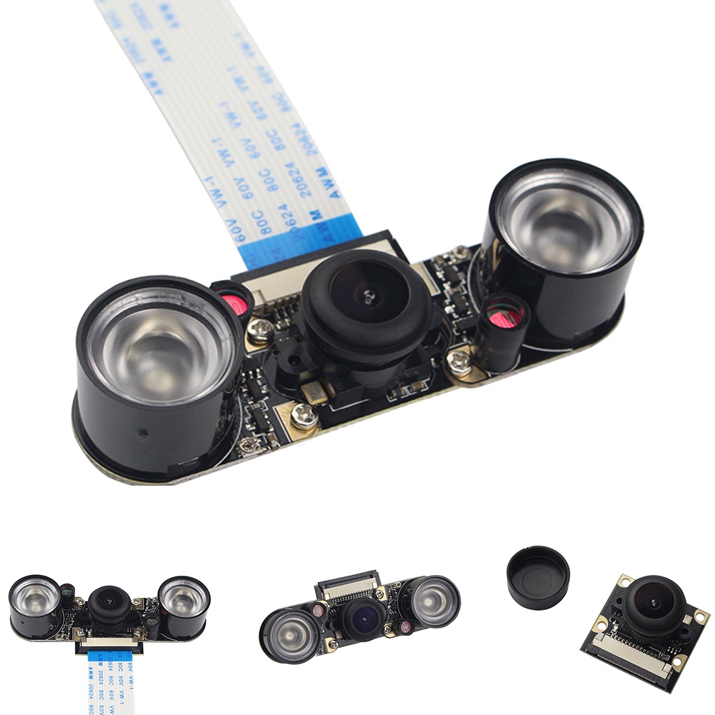 1080P Camera Module 5MP 130?? Fish Eye + IR Night Vision For Raspberry ...
