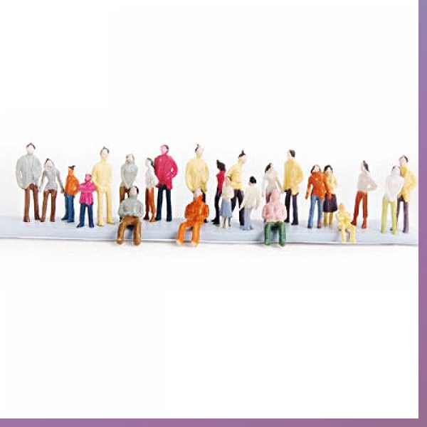 [READY STOCK] 100 Pcs Multicolor Mini Human Figures Miniature People ...