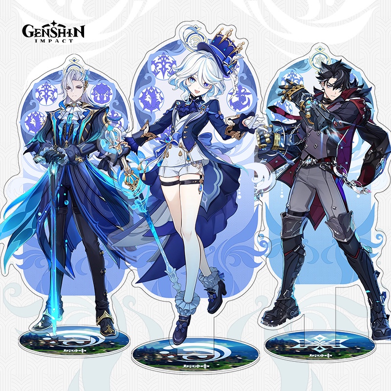 Genshin Impact Focalors Lyney Wriothesley Neuvillette Acrylic standing ...