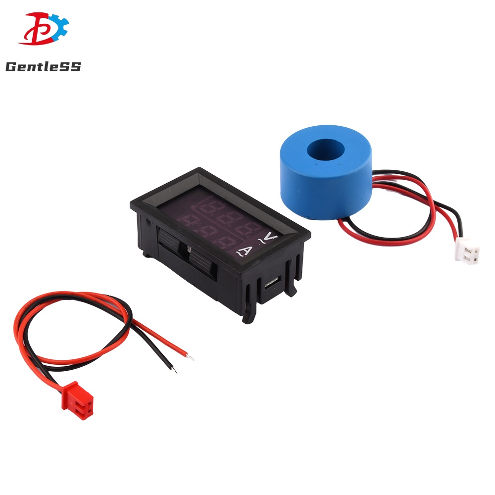 Digital Ammeter Voltmeter AC 60V-500V 100A Multimeter Panel Volt Amp ...