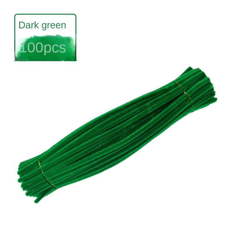 Ready stock 100pcs pipe cleaner craft Encryption fuzzy wire Strip High ...