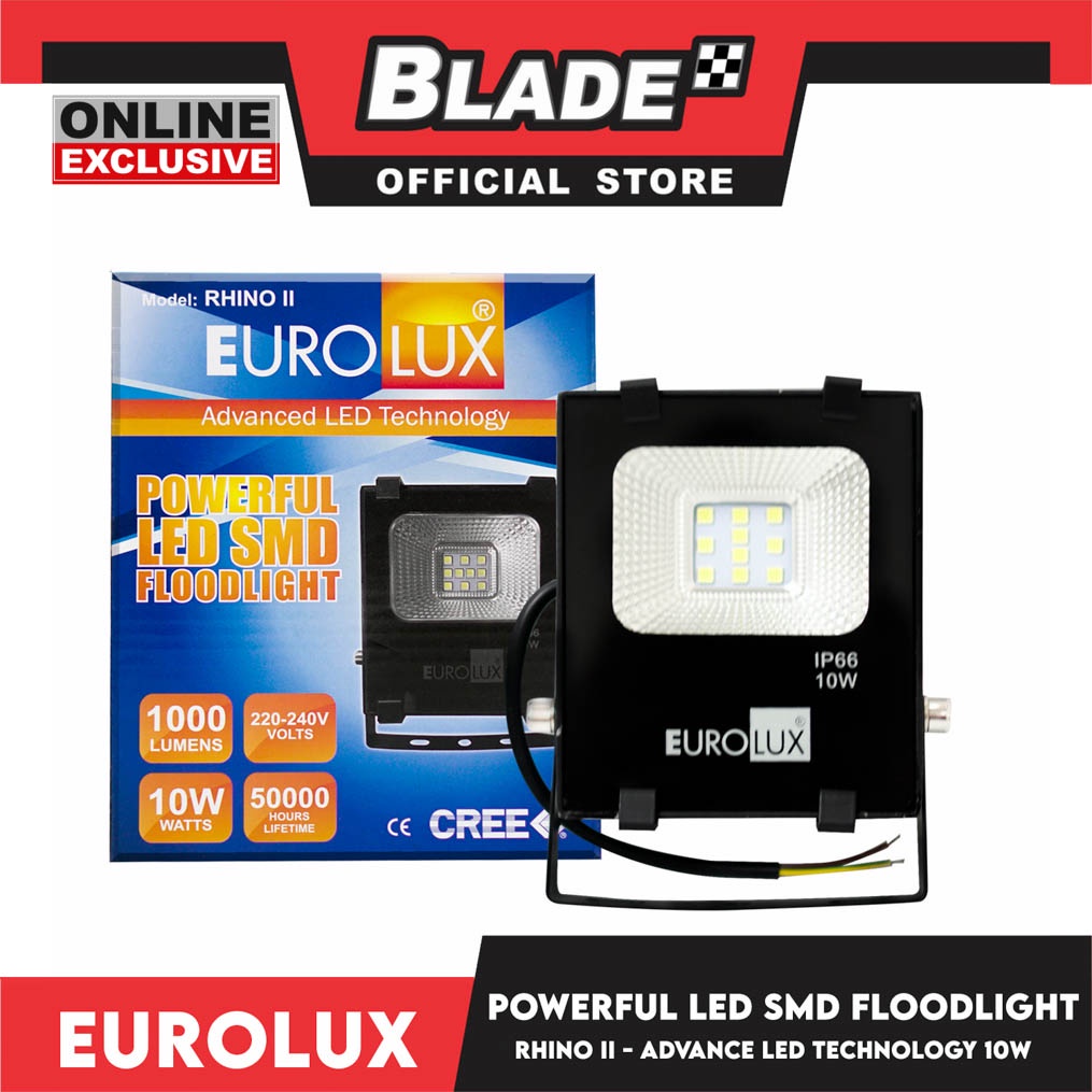 Eurolux Rhino II LED SMD Floodlight 1000 lumens 10 Watts (Daylight) | Shopee Philippines