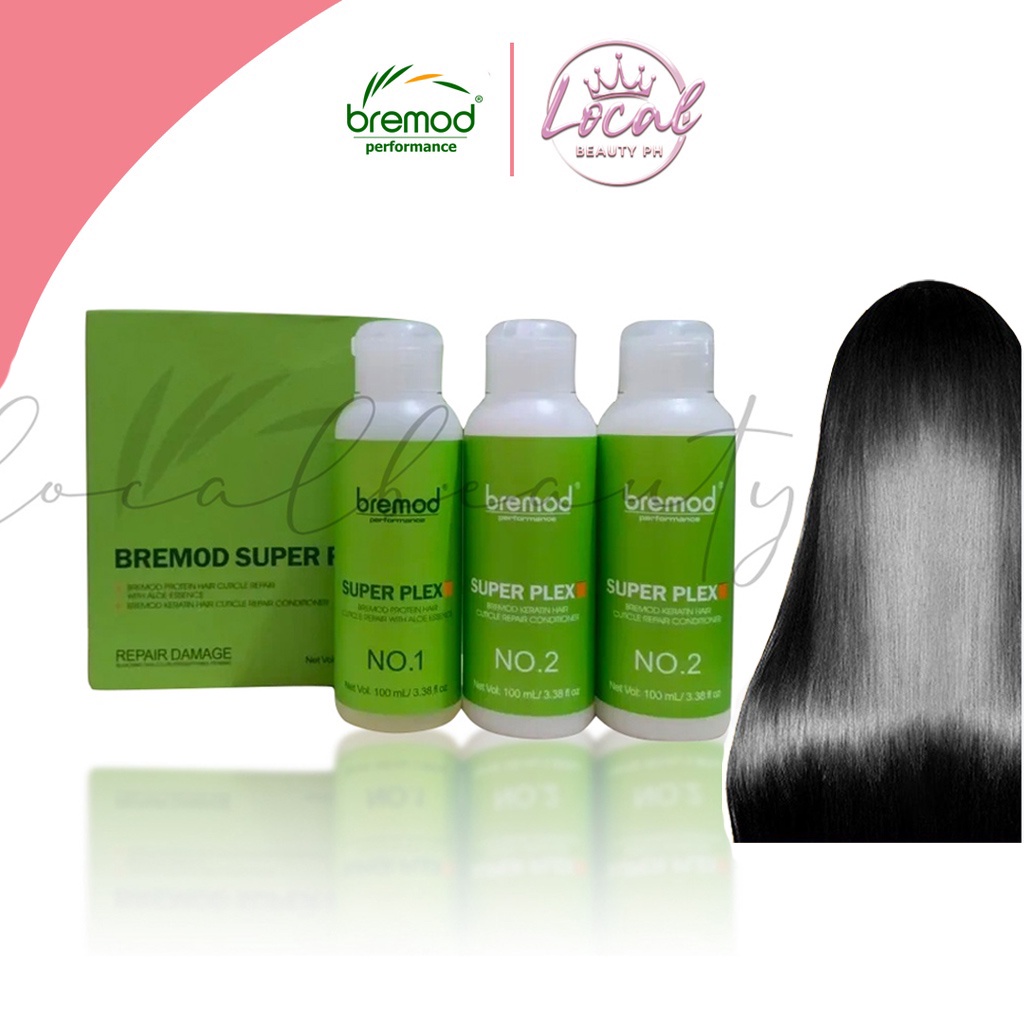 Bremod Super Plex 100ml x 3pcs Hair Treatment Repair & Protect Hair ...