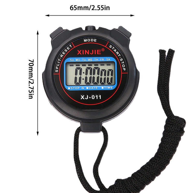 Professional Handheld LCD Chronograph Sports Stopwatch Timer Kitchen ...