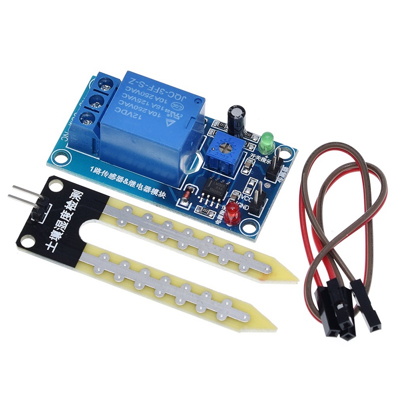 DC 5V 12V Soil Moisture Sensor Relay Control Module Automatic Watering ...