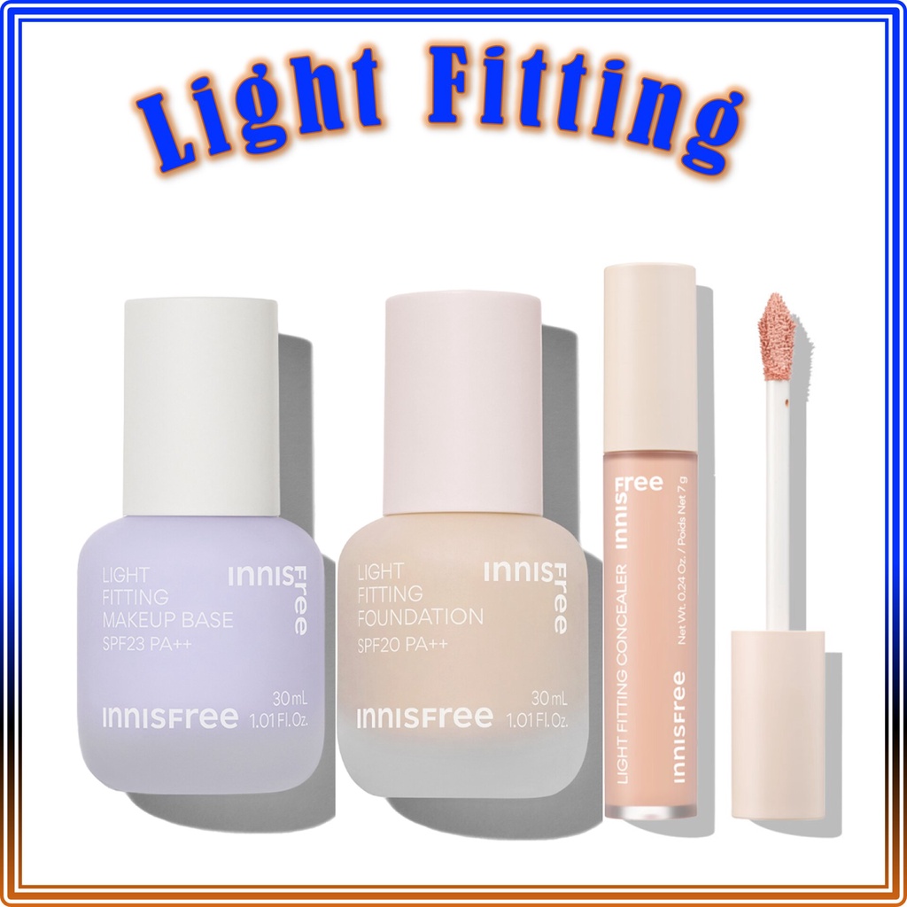 innisfree Light Fitting Bundle (Fitting Concealer, Fitting Makeup Base ...