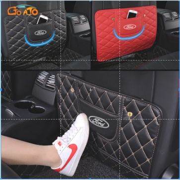 COD car kick pad Car Seat Back Anti Kick Pad Leather Waterproof Car ...
