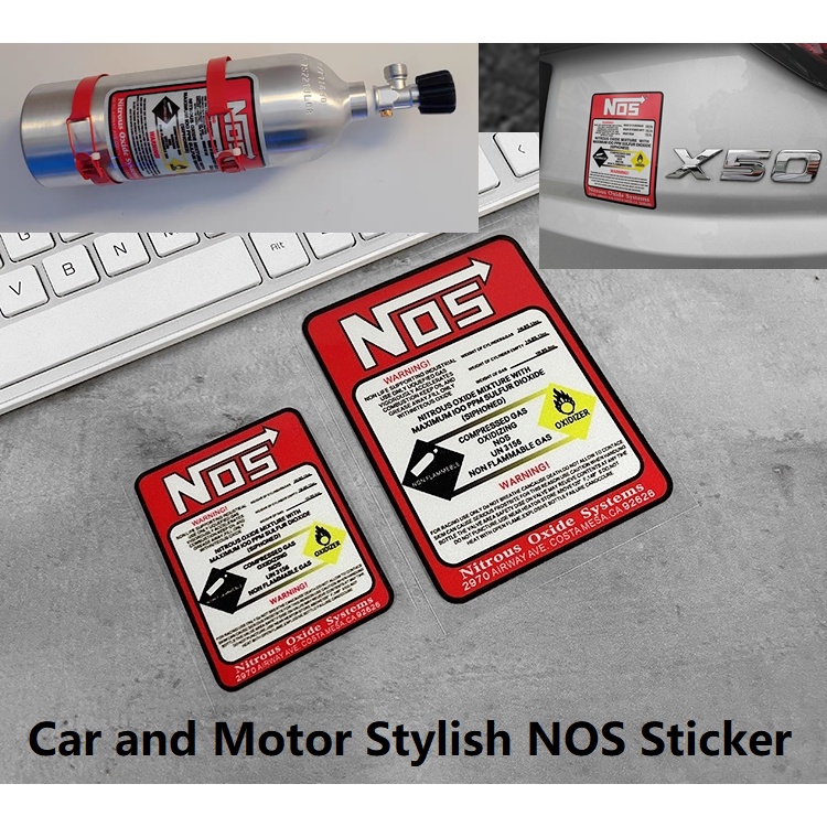 Car Motor NOS Sticker Decorative Sticker | Shopee Philippines