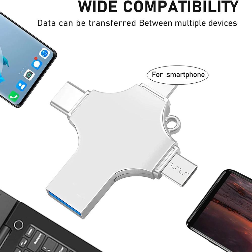 Suitable for iPhone Various Mobile Phones USB 3.0 Flash Drive 512GB ...