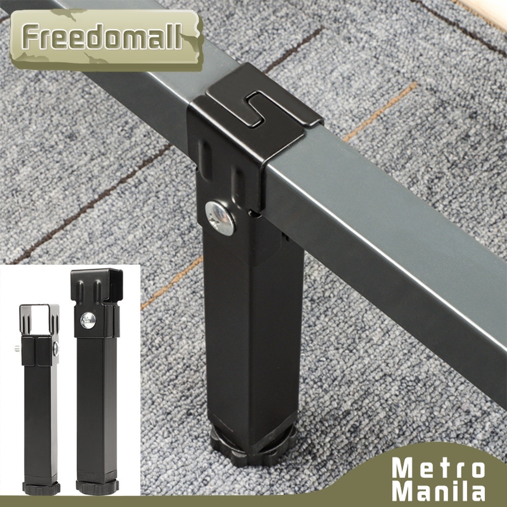 25/27cm Metal Row Frame Bed Leg Adjustable Feet Reinforcement Support ...