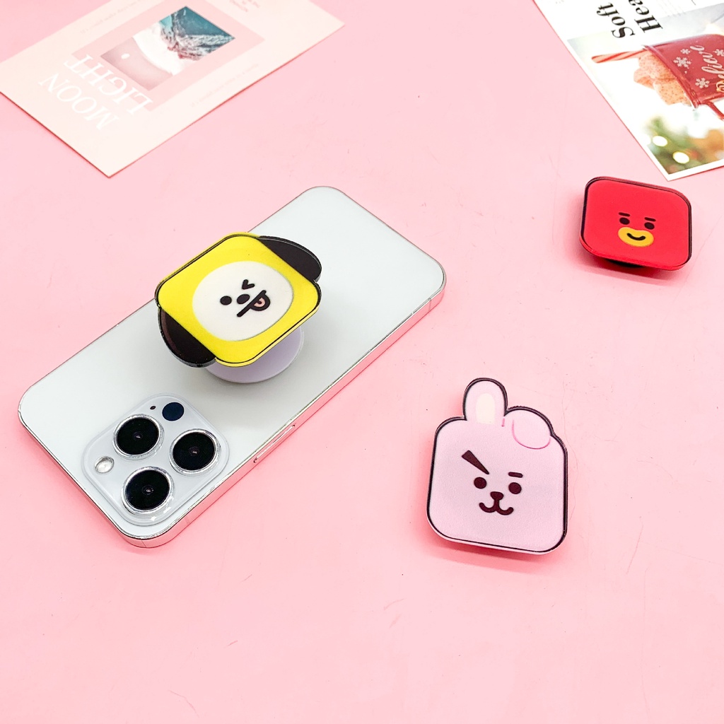 BTS BT21 Mobile Phone Holder Stand Bracket Accessories Cartoon Cute ...