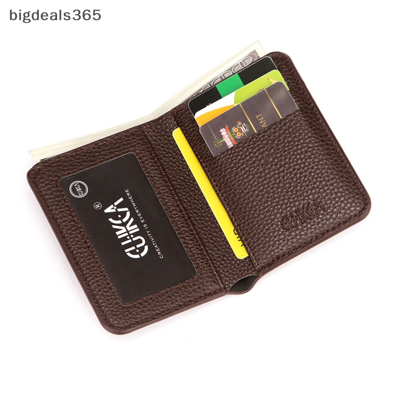 BDPH Swank PU Leather Men Wallet Thin Small Credit Card Holder Lychee ...