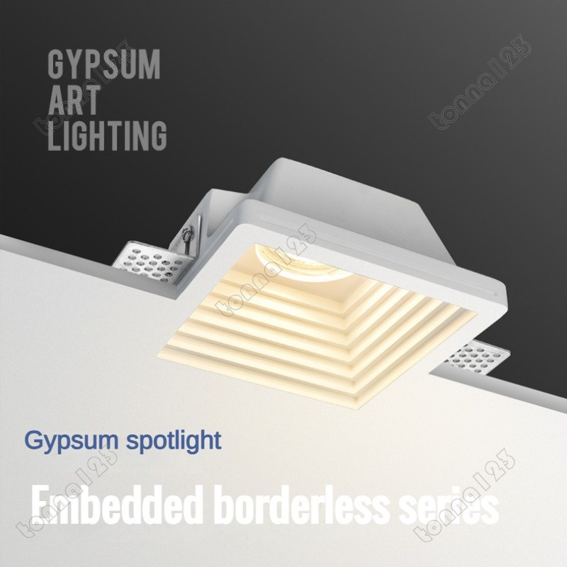 Intelligent gypsum spotlight embedded frameless household ceiling GU10 ...