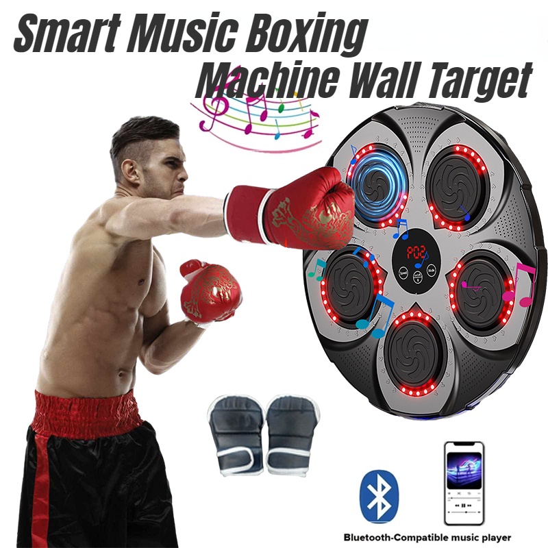 Smart Music Boxing Machine Wall Target LED Lighted Sandbag Training ...