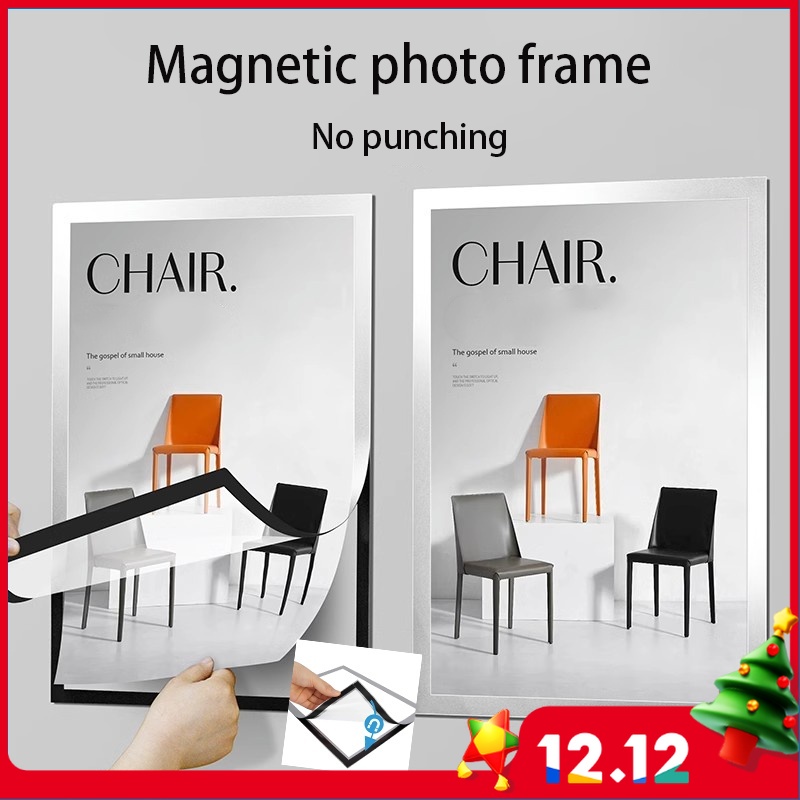 Magnetic Photo Frame Identification Rack Self-adhesive Photo Display ...