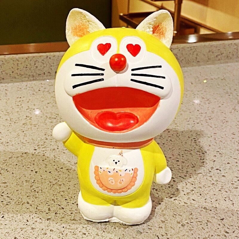 Super Beautiful doraemon side Plaster Statue (Included With A Set Of 6 ...