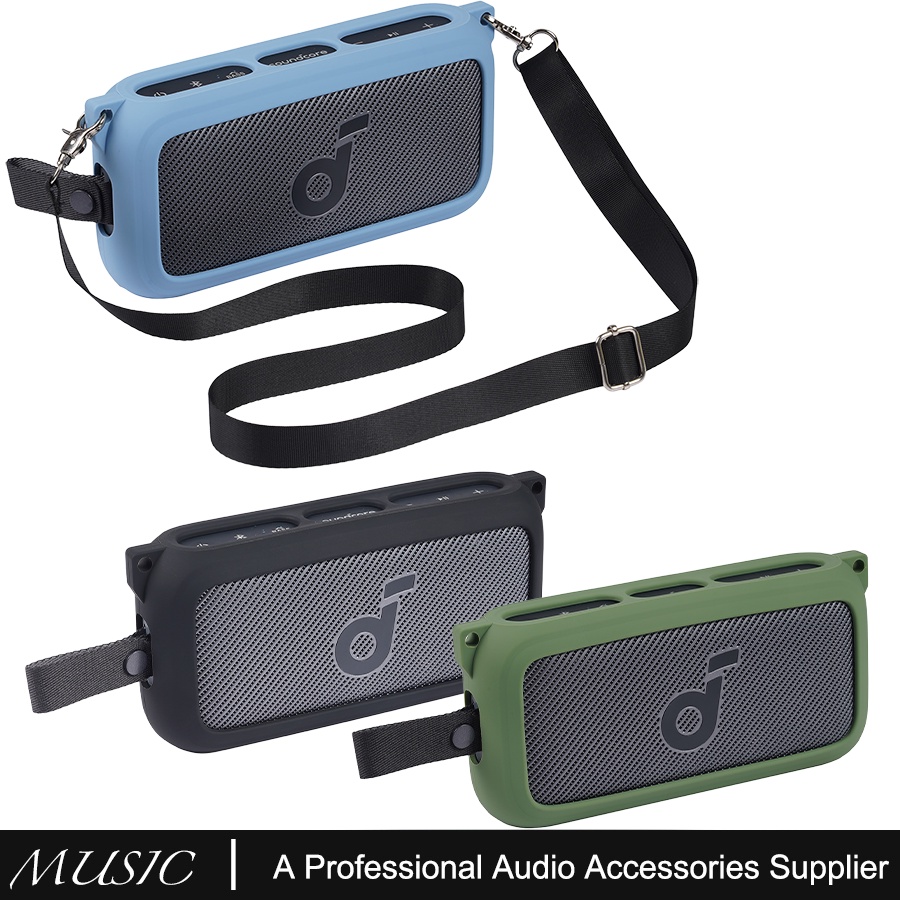 Soft Silicone Case for Anker Soundcore Motion 300 Wireless Speaker, Travel Carry Protective with ...