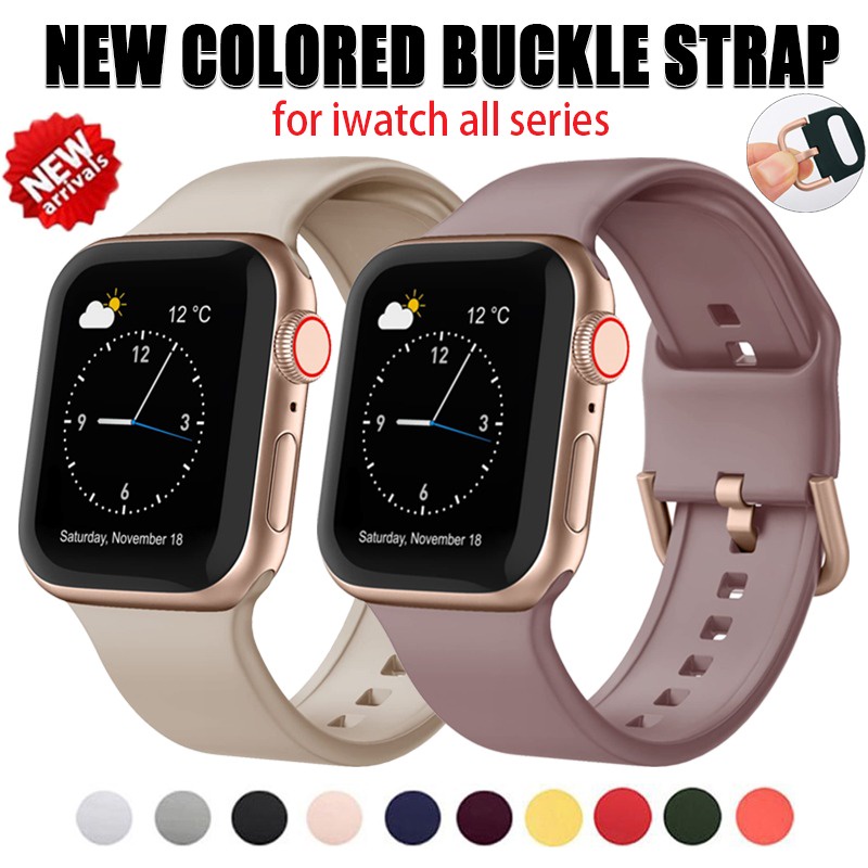 Classic Color Buckle strap compatibel for apple Watch Watch series 10 ...