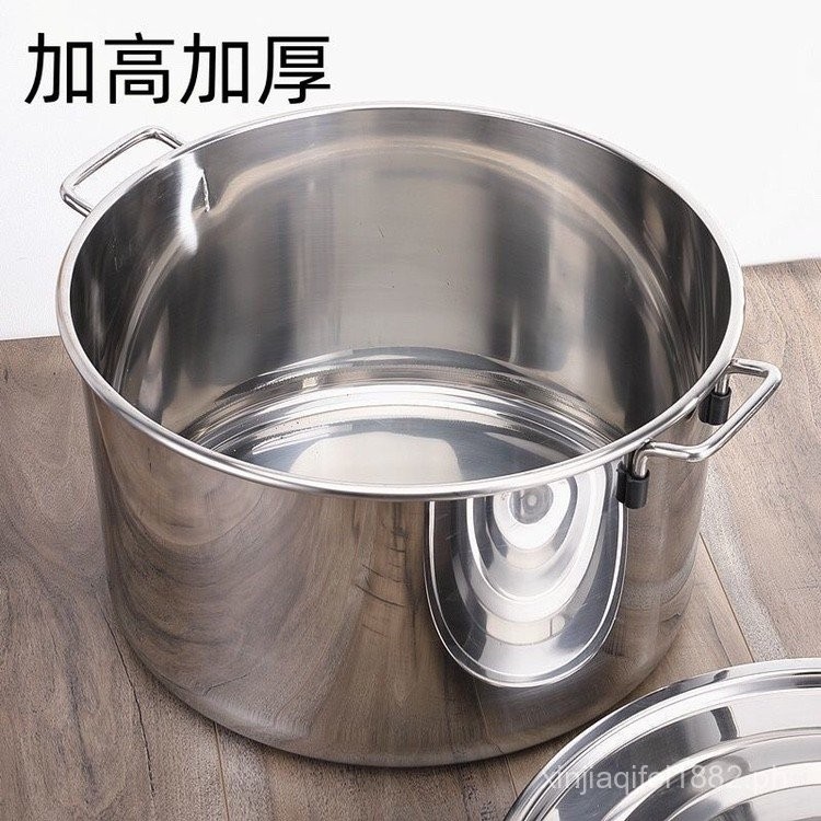 Extra Thick Non-Magnetic Stainless Steel Soup Bucket Rice Bucket with ...